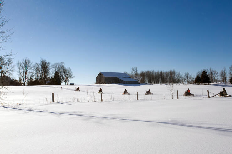 Snowmobiling OFSC Trails in Ontario Farm Country | Northern Ontario Travel